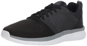 reebok women's pt prime run 2.0 shoe, black/coal/alloy/white, 5 m us