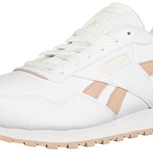 Reebok Women's Classic Harman Run Walking Shoe, White/Bare Beige/Pale, 10