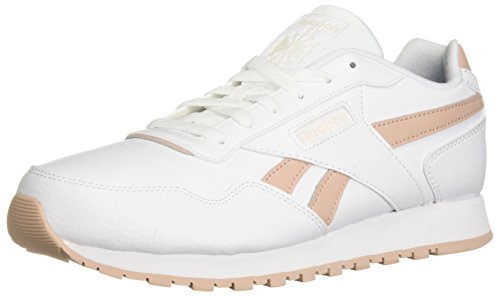 Reebok Women's Classic Harman Run Walking Shoe, White/Bare Beige/Pale, 10