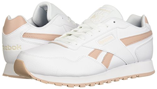 Reebok Women's Classic Harman Run Walking Shoe, White/Bare Beige/Pale, 10