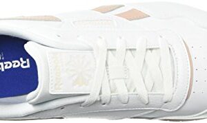 Reebok Women's Classic Harman Run Walking Shoe, White/Bare Beige/Pale, 10