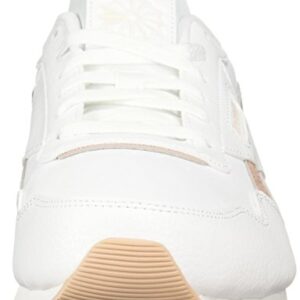 Reebok Women's Classic Harman Run Walking Shoe, White/Bare Beige/Pale, 10