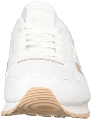 Reebok Women's Classic Harman Run Walking Shoe, White/Bare Beige/Pale, 10