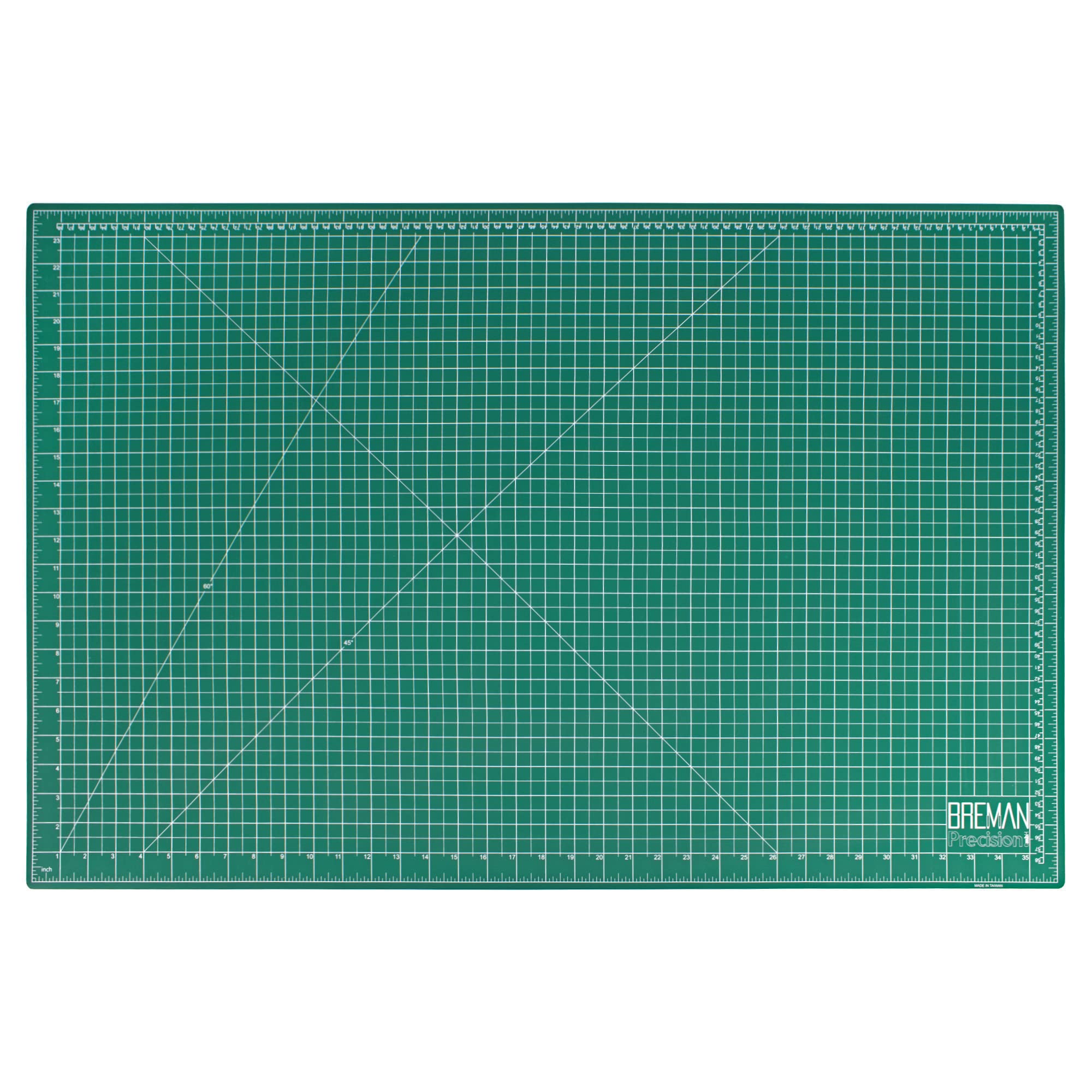 Breman Precision Self Healing Cutting Mat 24 x 36 Inch - Rotary Cutting Mats for Crafts - Craft Cutting Board for Crafting & Quilting - 2 Sided 5 Ply PVC Self Healing Mat - 24x36 Craft Cutting Mat