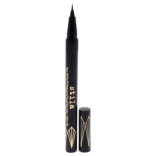 Stila Stay All Day Waterproof Liquid Eye Liner Micro Tip - Intense Black - 0.016 Oz Eyeliner