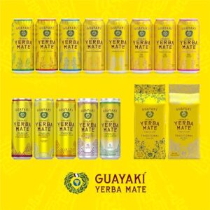 Guayaki Yerba Mate, Clean Energy Drink Alternative, Organic Enlighten Mint, 15.5oz (Pack of 12), 150mg Caffeine