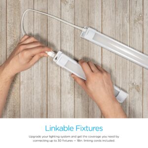 Enbrighten Premium Linkable Under Cabinet Fixture, 24in, LED, Linkable, 803 Lumens, 3000K Bright White, 38848-T1