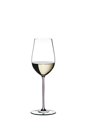 Riedel Fatto A Mano Riesling Glass, 1 Count (Pack of 1), Pink