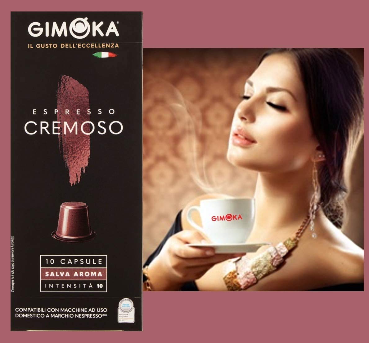 Gimoka 100 pack Coffee Capsule Compatible with the Nespresso OriginaLine Machine Variety pack