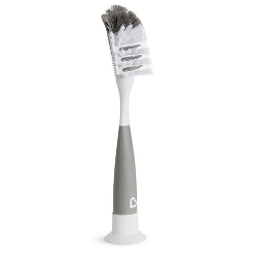 Munchkin® Miracle™ Dual Sided Cup and Baby Bottle Brush, Includes Straw Brush, Grey