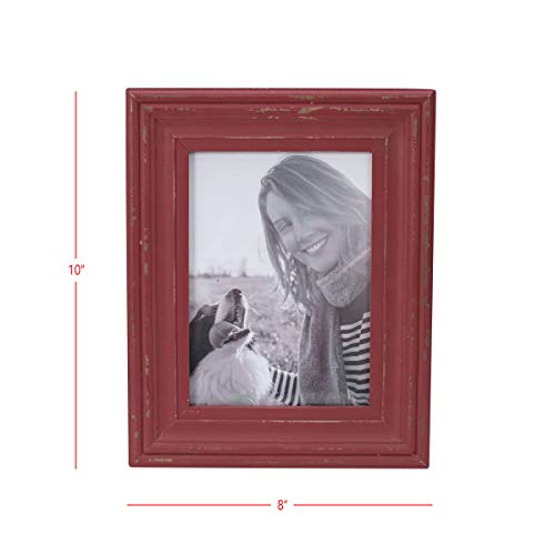 Foreside Home & Garden FFRD06235 5X7 Dalton Photo Frame Red