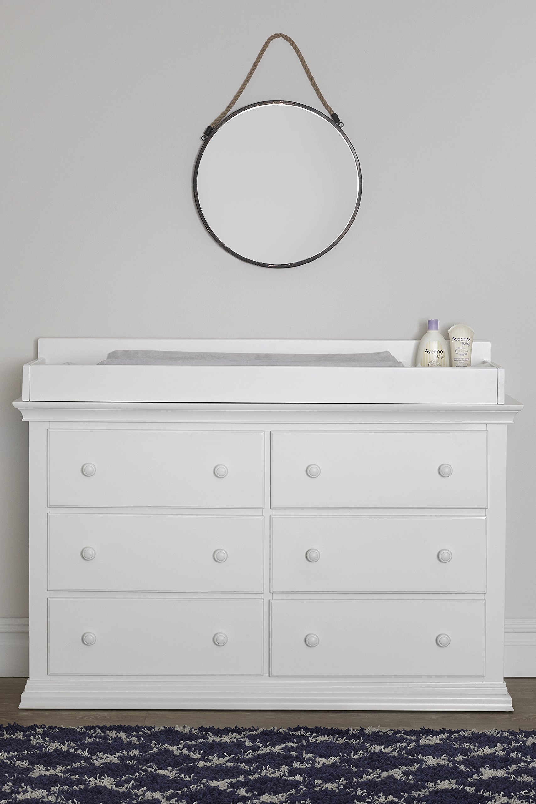 Suite Bebe Brooklyn 6 Drawer Double Dresser, White