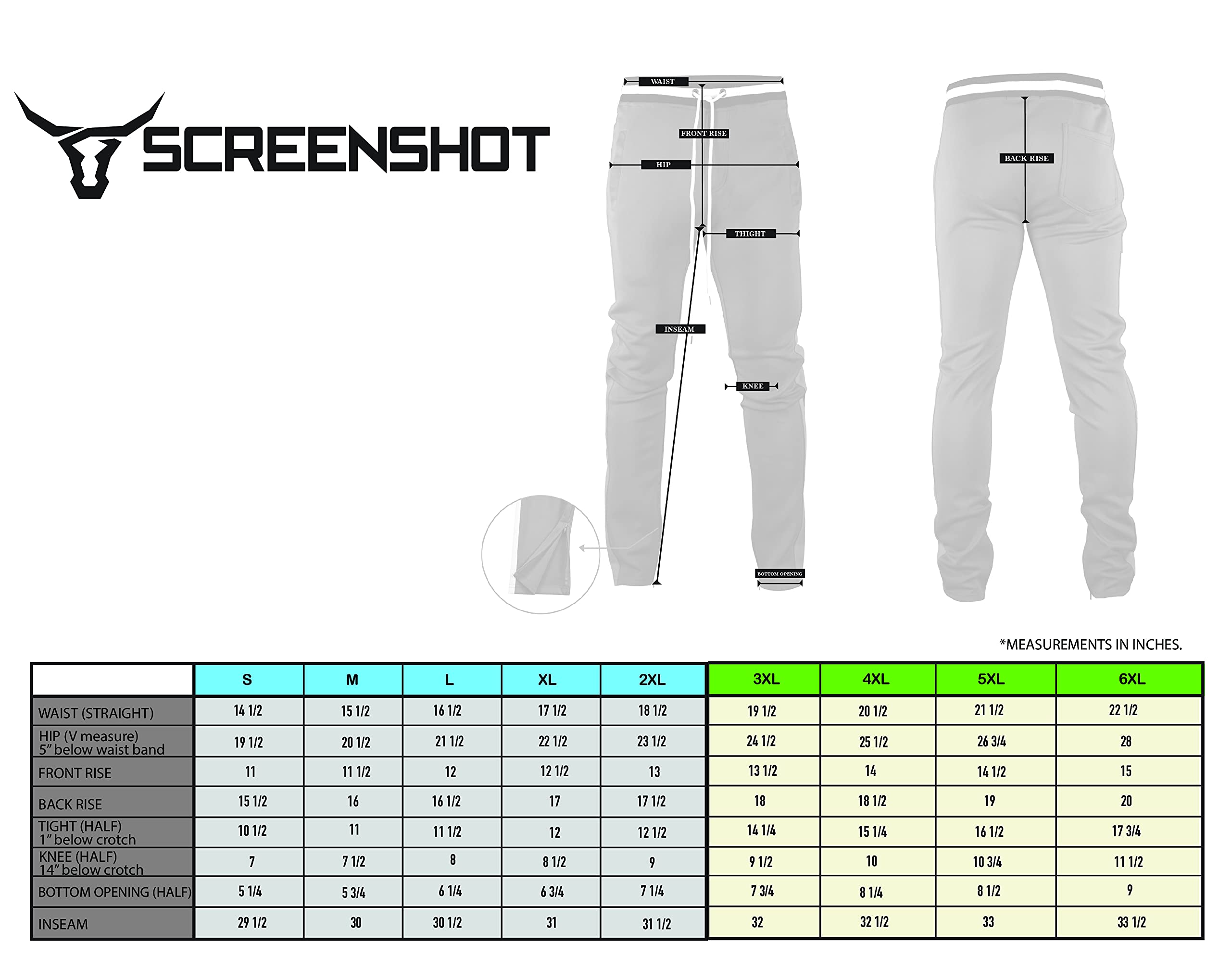 SCREENSHOTBRAND-S41700 Mens Hip Hop Premium Slim Fit Track Pants - Athletic Jogger Bottom with Side Taping-Black-Medium