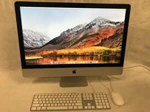 apple imac me088ll/a 27in intel core i5-4570 x4 3.2ghz 8gb 1tb, silver (renewed)