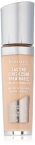 rimmel lasting finish breathable foundation, classic ivory, 1 fluid ounce