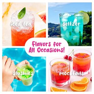 Hawaiian Shaved Ice Syrup Assortment, 6 Popular 16oz Flavors: Cherry, Grape, Blue Raspberry, Tiger's Blood, Lemon-Lime, Pina Colada