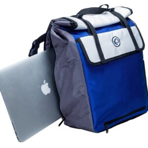 Case-It Laptop Backpack 2.0 with Hide-Away Binder Holder, Fits 13 Inch and Some 15 Inch Laptops, Black (BKP-202-BLK)