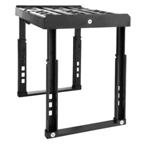 Tools for School Adjustable Locker Shelf Strong ABS Plastic - Width Adjusts from 8"-12.5" & Height Adjusts from 10"-14" - Patented Design - Beware of Cheap IMITATIONS - (Black)