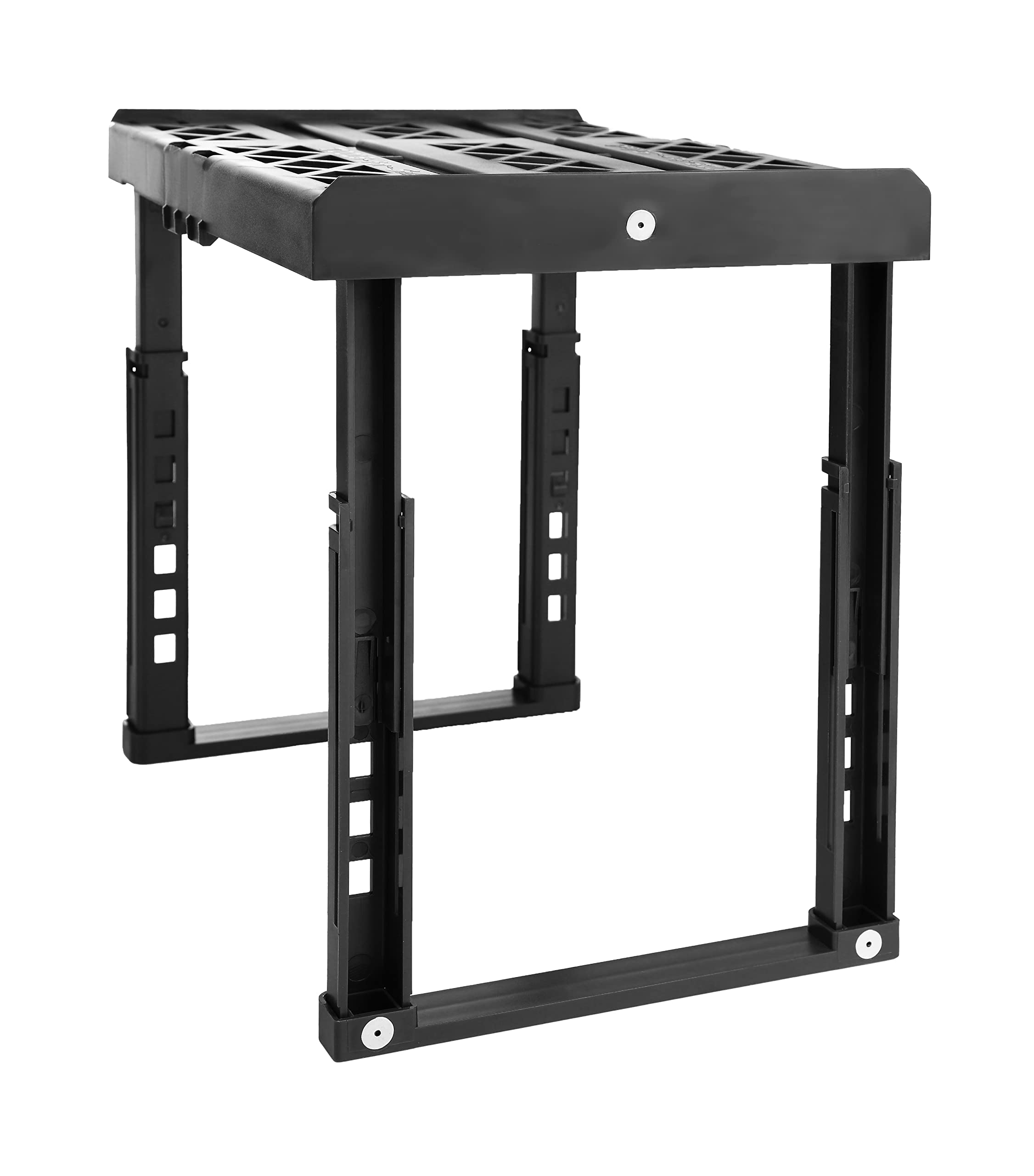 Tools for School Adjustable Locker Shelf Strong ABS Plastic - Width Adjusts from 8"-12.5" & Height Adjusts from 10"-14" - Patented Design - Beware of Cheap IMITATIONS - (Black)