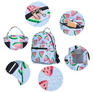 Cute 10 inch mini pack bag backpack for grils children and adult (watermelon)