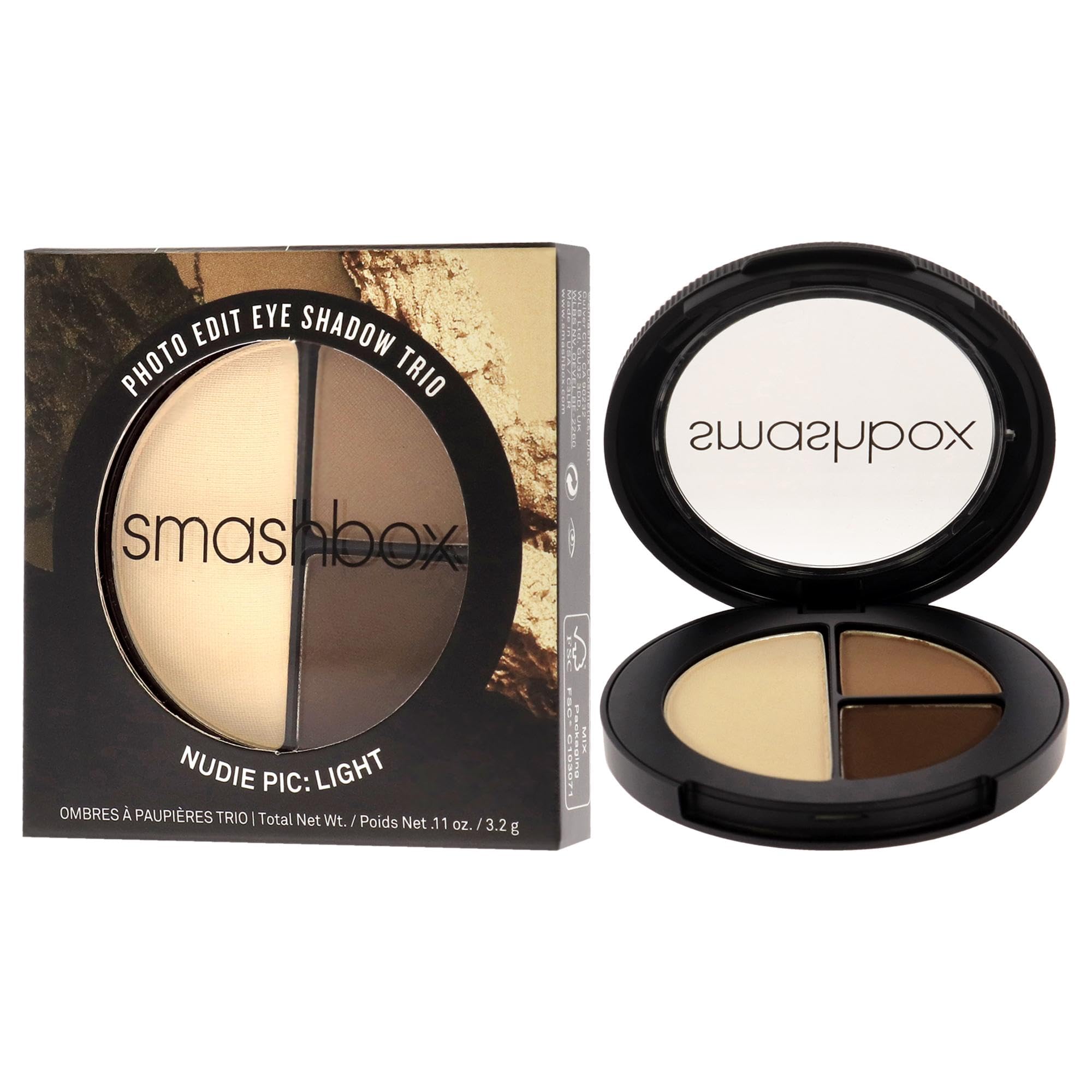 SmashBox Photo Edit Eye Shadow Trio - Light Eye Shadow Women 0.11 oz