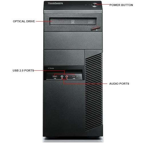 Lenovo ThinkCentre M92P High Performance Business Desktop Tower Computer, Intel Core i5-3470 up to 3.6GHz, 16GB DDR3, 2TB HDD, DVD, VGA, WIFI, USB 3.0, Windows 10 Professional (Renewed)