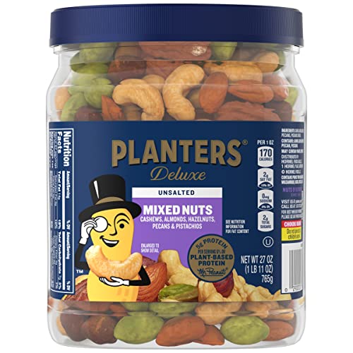 Planters Unsalted Premium Blend - Premium Quality Mixed Nuts - 1lbs 11oz