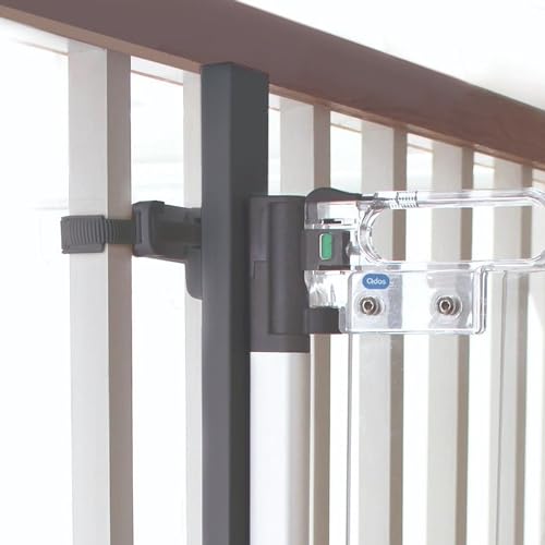 Qdos Safety Universal Stair Mounting Adapter for All Baby Gates | Slate | Universal Solution for Gate Installation on Banisters and Spindles - No Screws in Banister - Easy Installation