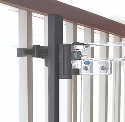 Qdos Safety Universal Stair Mounting Adapter for All Baby Gates | Slate | Universal Solution for Gate Installation on Banisters and Spindles - No Screws in Banister - Easy Installation