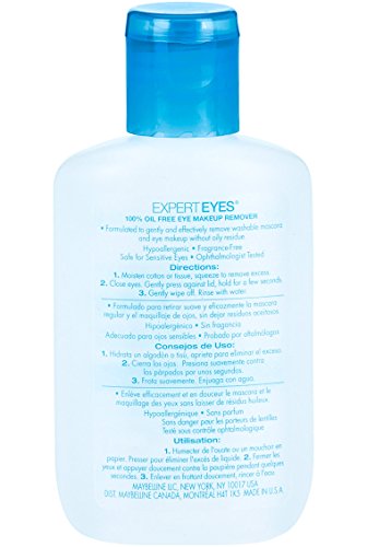 Maybelline New York Expert Eyes Oil-free Eye Makeup Remover, 2 Count