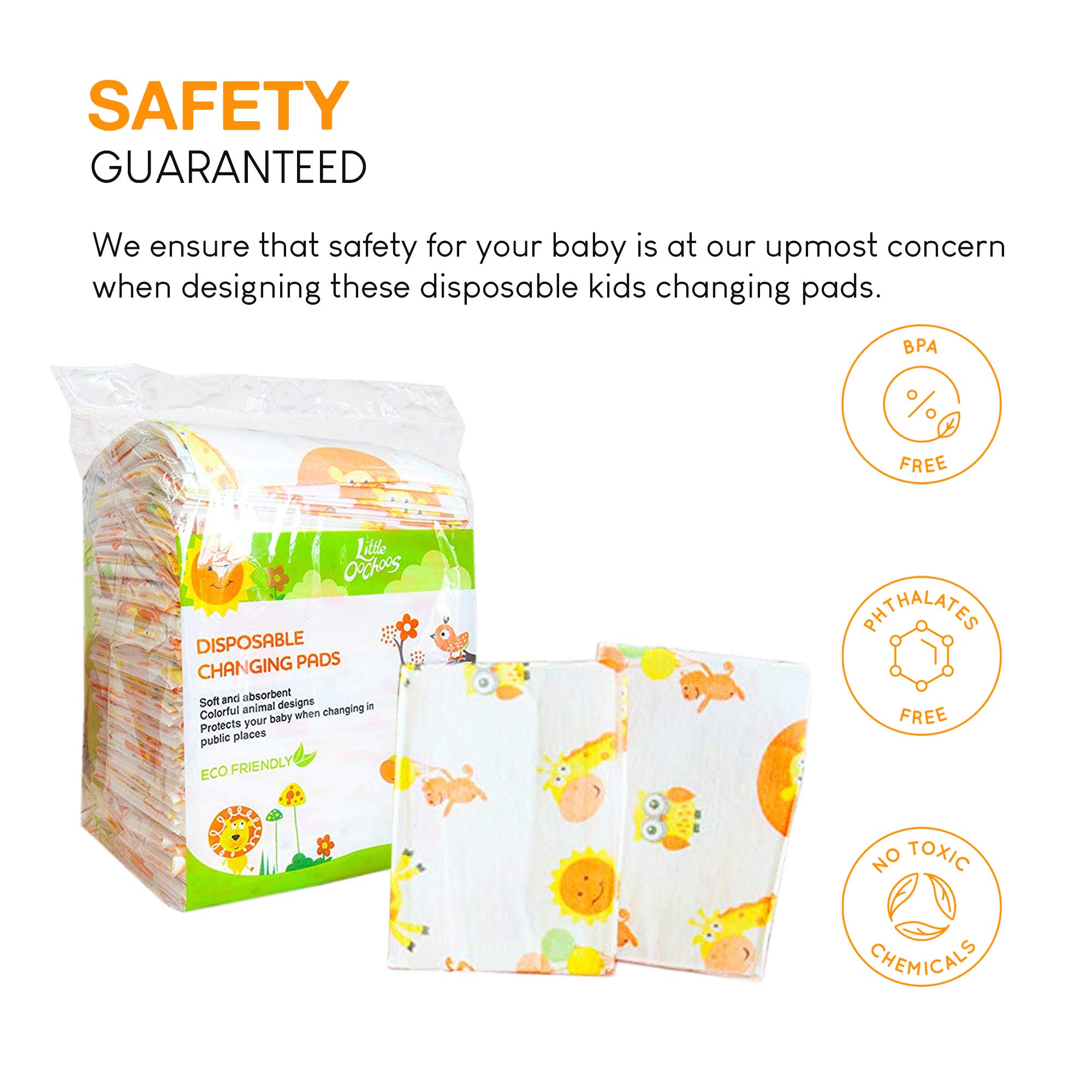 30 Large Disposable Changing Pads Mats Sanitary Baby Infant Toddler Diaper Liners Covers for Travel Changing Station Tables. Soft and Waterproof. Buy Now!