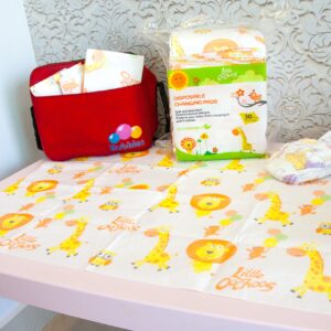 30 Large Disposable Changing Pads Mats Sanitary Baby Infant Toddler Diaper Liners Covers for Travel Changing Station Tables. Soft and Waterproof. Buy Now!