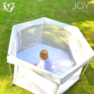 Venture All Stars Joy Baby playpen, Foldable and Compact, Fitted Floor mat, Strong and Durable Play Pen