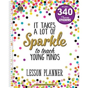 confetti lesson planner, edition, 8.5 inches x 11 inches