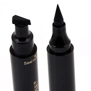 Miss Rose Brand Eyes Liner Liquid Make Up Pencil Waterproof Black Double-ended Makeup Stamps Eyeliner Pencil