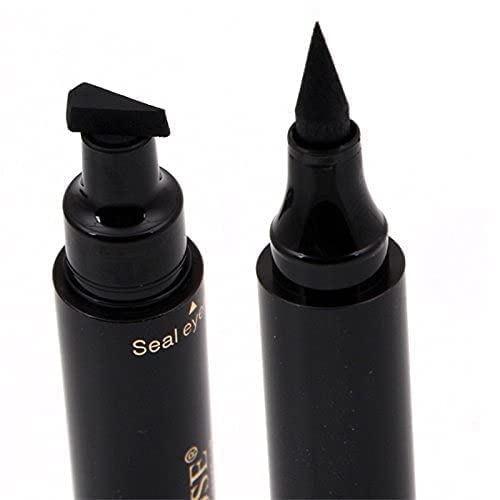 Miss Rose Brand Eyes Liner Liquid Make Up Pencil Waterproof Black Double-ended Makeup Stamps Eyeliner Pencil