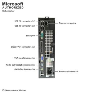 DELL Optiplex 9020 Ultra Small Form Factor Business Desktop Computer, Intel Quad-Core i5-4570S up to 3.6Ghz, 8GB RAM, 500GB HDD, DVD, USB 3.0, WIFI, Windows 10 Professional (Renewed']