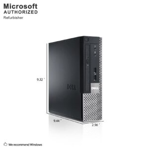 DELL Optiplex 9020 Ultra Small Form Factor Business Desktop Computer, Intel Quad-Core i5-4570S up to 3.6Ghz, 8GB RAM, 500GB HDD, DVD, USB 3.0, WIFI, Windows 10 Professional (Renewed']