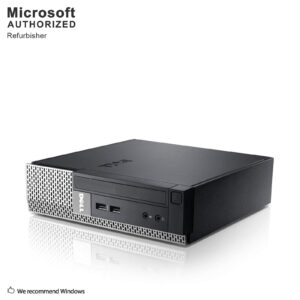 DELL Optiplex 9020 Ultra Small Form Factor Business Desktop Computer, Intel Quad-Core i5-4570S up to 3.6Ghz, 8GB RAM, 500GB HDD, DVD, USB 3.0, WIFI, Windows 10 Professional (Renewed']