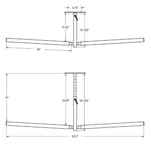 StoreYourBoard Double Ladder Ceiling Rack, Hi Port 2 Garage Storage and Organizer, Hanger Mount