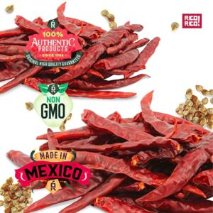 Dried Chile Peppers Bundle (12 oz Total) - Ancho, Guajillo and Arbol Chiles - The Spicy Trio - Great For Mexican Recipes - In Resealable Bags by RICO