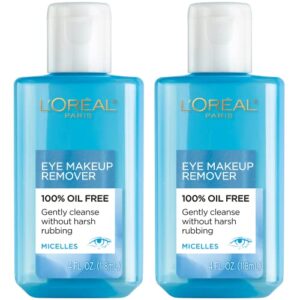 l'oreal paris clean artiste oil free eye makeup remover, 2 count