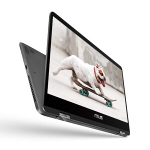 asus zenbook flip 14 ux461ua-ds51t ultra-slim convertible laptop 14” fhd wideview display 8th gen intel core i5 processor, 8gb, 256gb sata ssd, windows 10, backlit keyboard, fingerprint, stylus pen