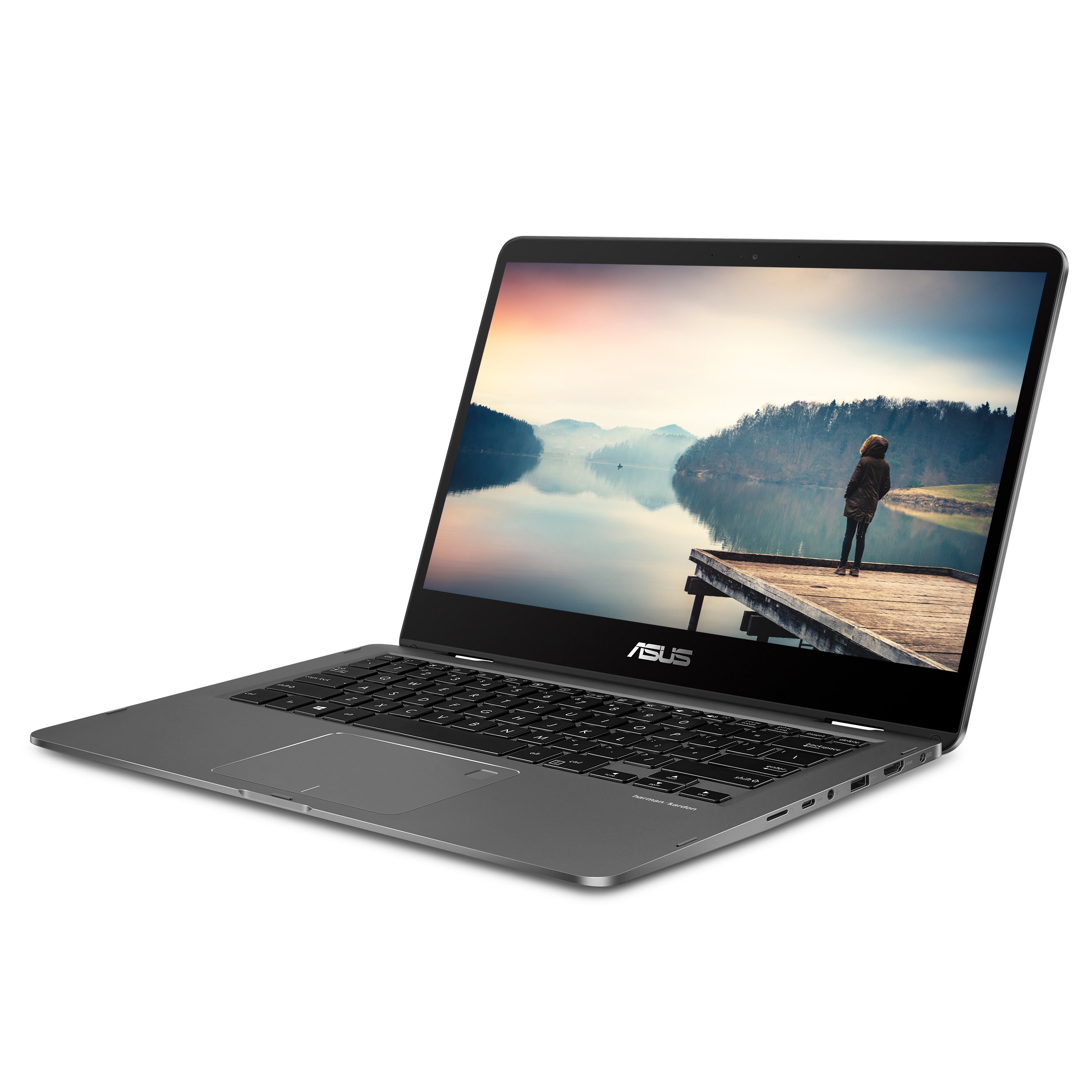 ASUS ZenBook Flip 14 UX461UA-DS51T Ultra-Slim Convertible Laptop 14” FHD wideview display 8th gen Intel Core i5 Processor, 8GB, 256GB SATA SSD, Windows 10, Backlit keyboard, Fingerprint, Stylus pen