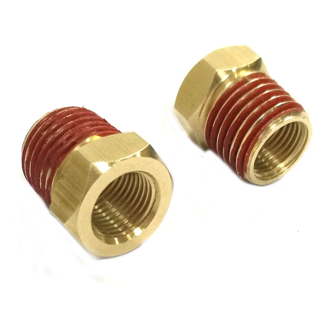 TIZZE 1/8 Inch Inch Female BSP to 1/4 Inch Inch Male NPT, Connector Fitting Conversion Adapter for Airbrush Hose and Airbrushing Compressor (2PCS)