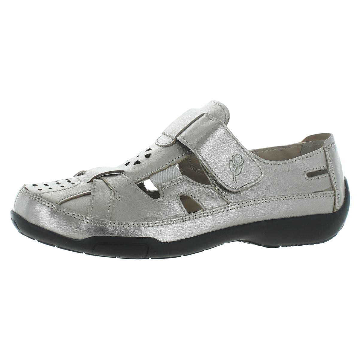 Ros Hommerson Chelsea 62005 Women's Casual Shoe: Silver/Leather 10.5 X-Narrow (4A) Velcro