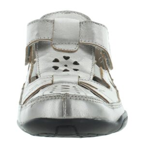 Ros Hommerson Chelsea 62005 Women's Casual Shoe: Silver/Leather 10.5 X-Narrow (4A) Velcro