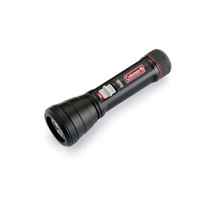 coleman battery guard 250m led flashlight , black