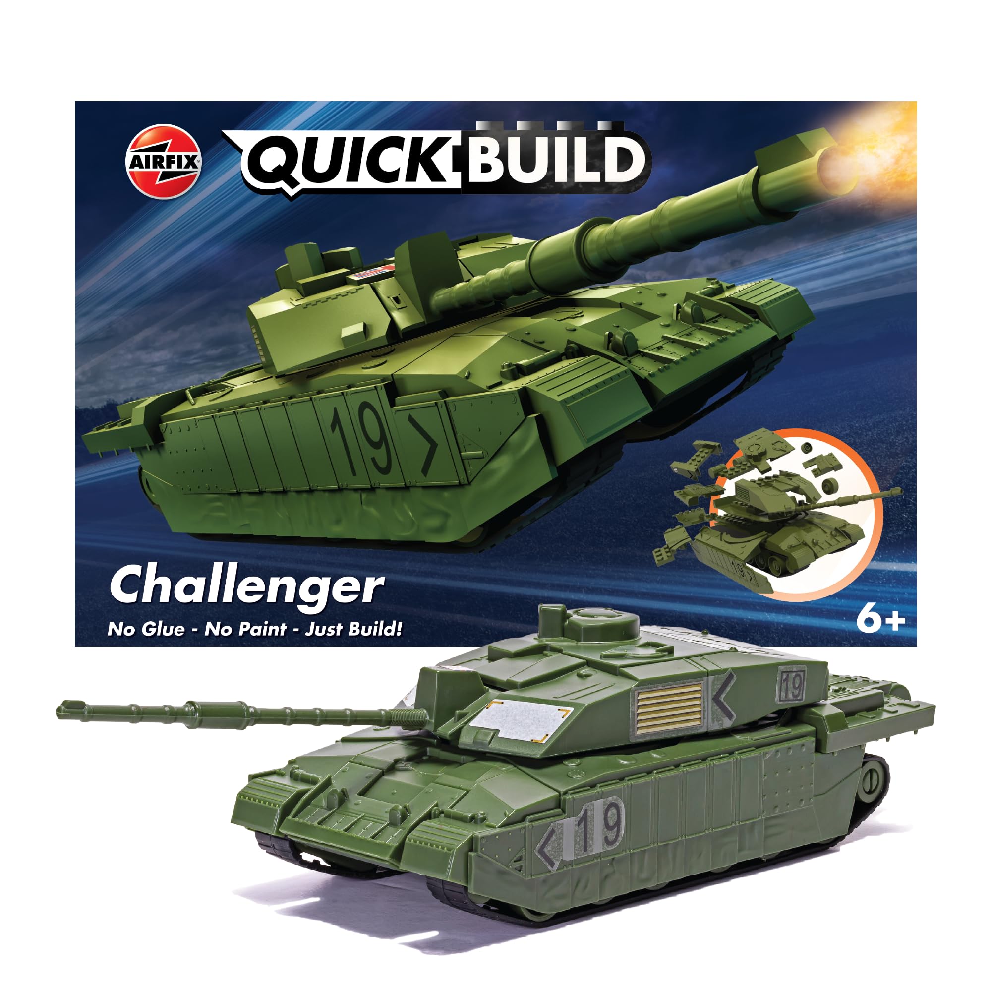 Airfix Quickbuild Challenger Tank Brick Building Model Kit