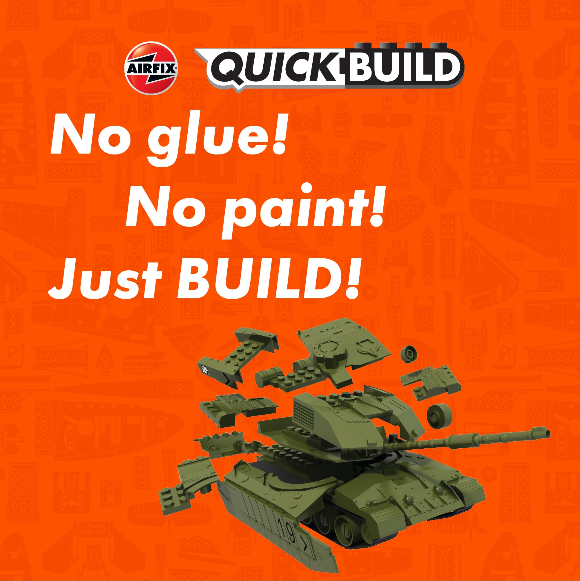 Airfix Quickbuild Challenger Tank Brick Building Model Kit